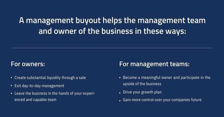 Insights on Management Buyouts